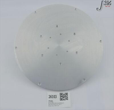 26103 APPLIED MATERIALS BLOCKER PLATE, UNIFORM FLOW-0.2 BP STAN 0020 ...
