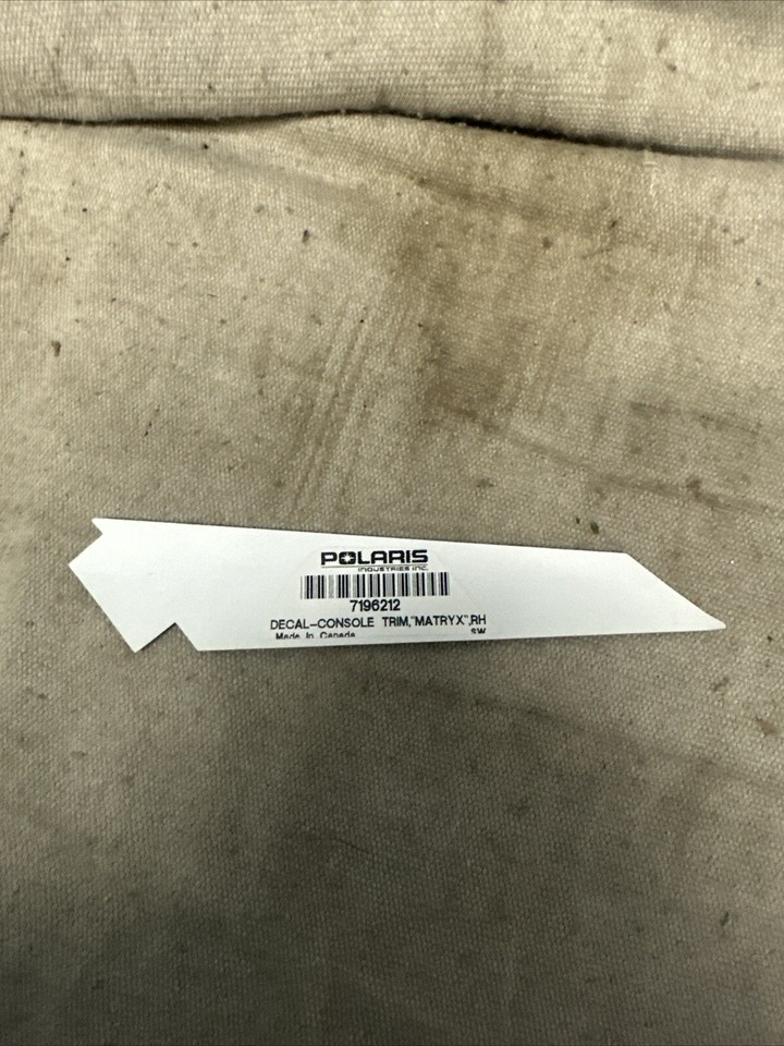 Polaris 7196212 Right Console Trim Matryx Decal | eBay