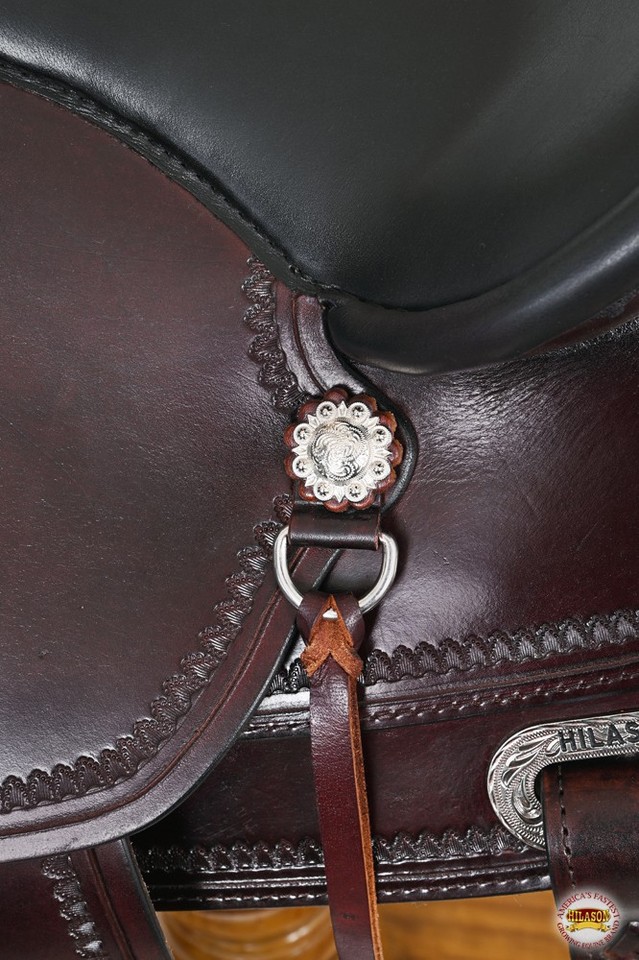 72HS Hilason Western Draft Horse Trail PleasureAmerican Leather Saddle ...