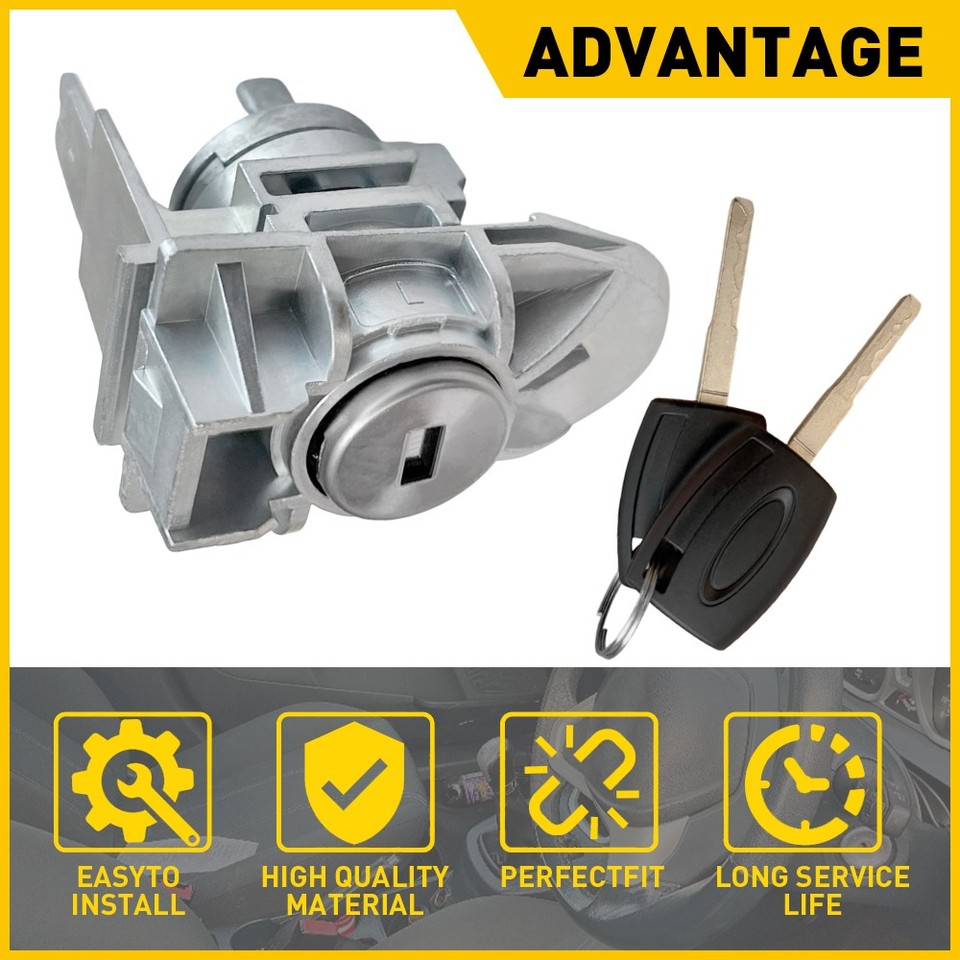 Door Lock Barrel Cylinder Ignition Switch For Ford Fiesta 09 ...