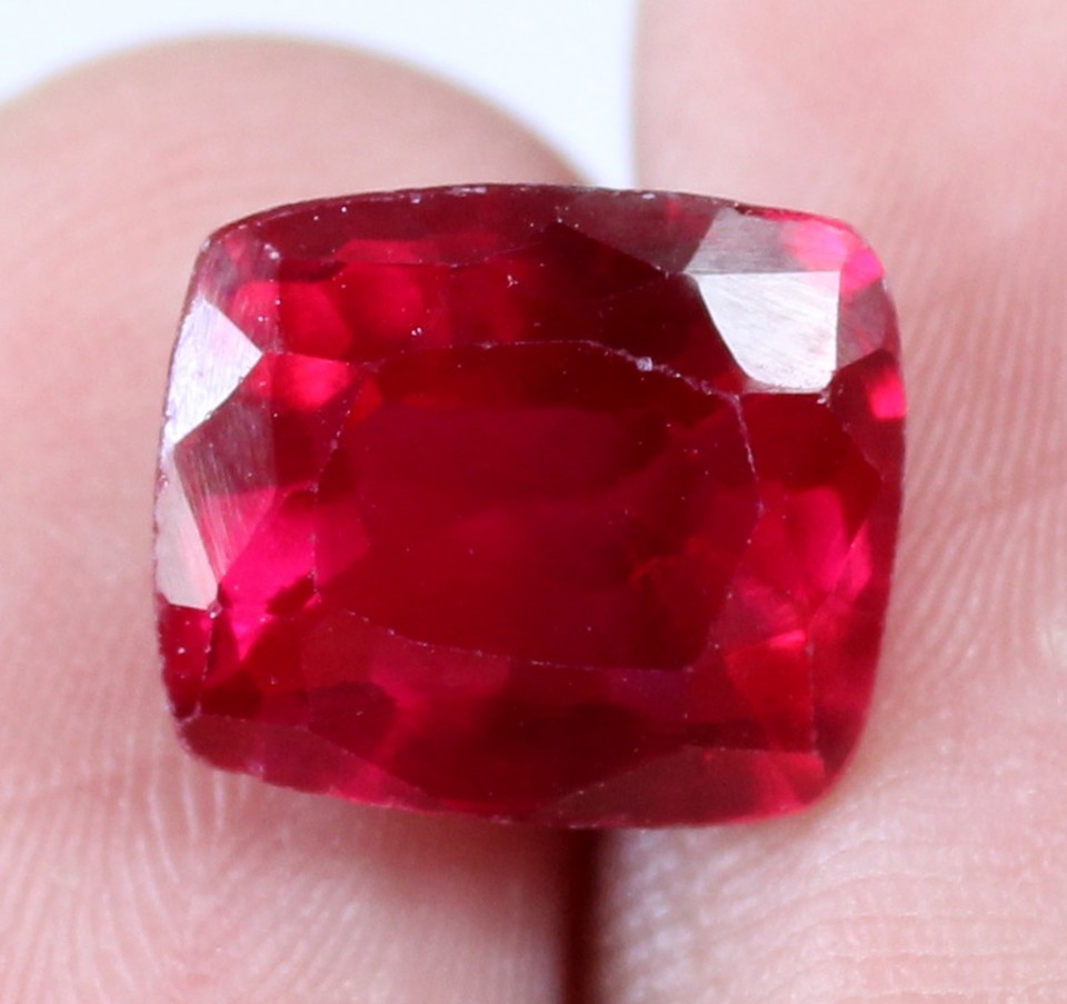 Natural Raspberry Pink Rhodolite Garnet 6.90 Ct Cushion Gemstone ...