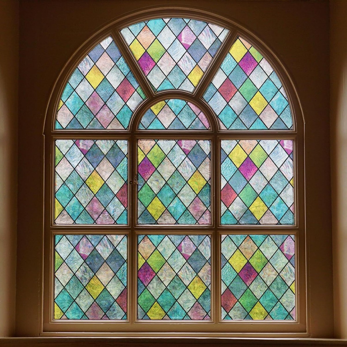 Colorful Stained Glass Window Film
