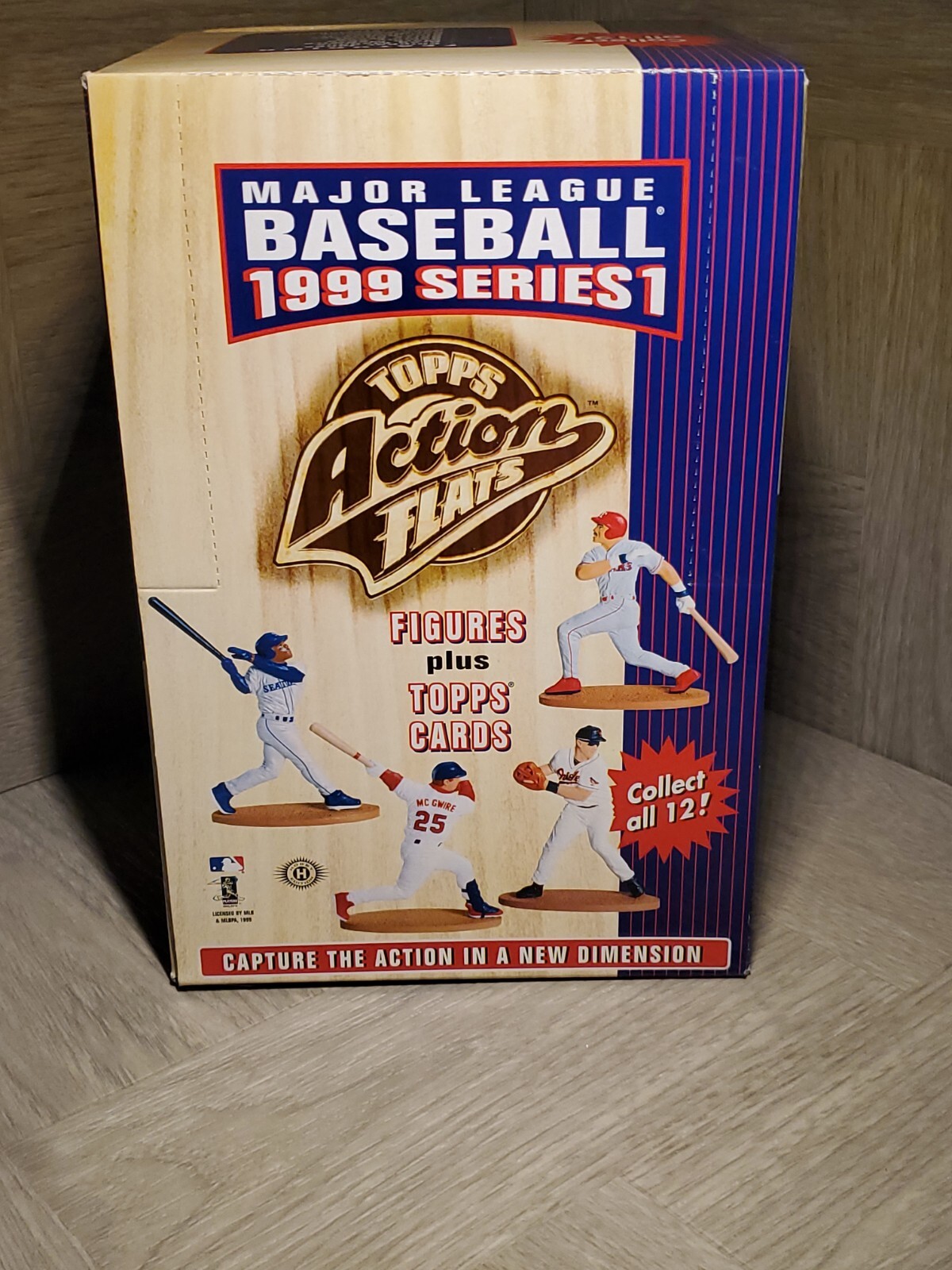NEW TOPPS Action Flats Figures Cards 16 Packs 1999 Series 1 w/Display ...