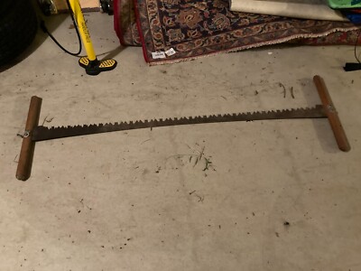 two man saw antique with reproduction handles | eBay