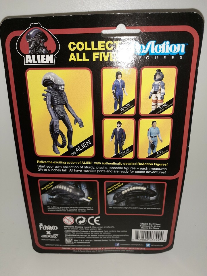 Funko Reaction Alien Ash Figure 2013 MOC FREE SHIPPING | eBay