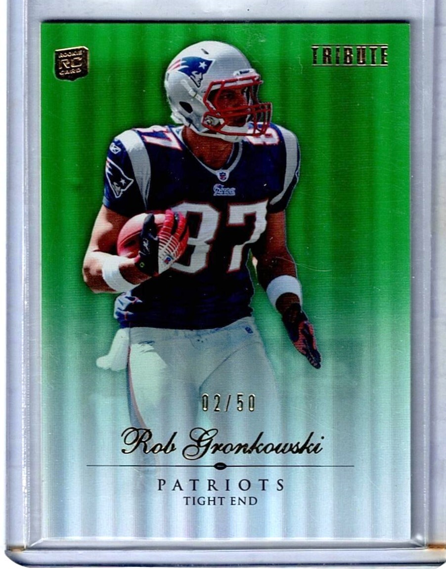 2010 Topps Tribute - Green Rainbow #23 Rob Gronkowski /50 (RC) for sale ...