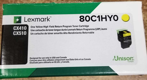 Lexmark 801XY CX510 Extra High Yield Yellow Toner Cartridge | eBay
