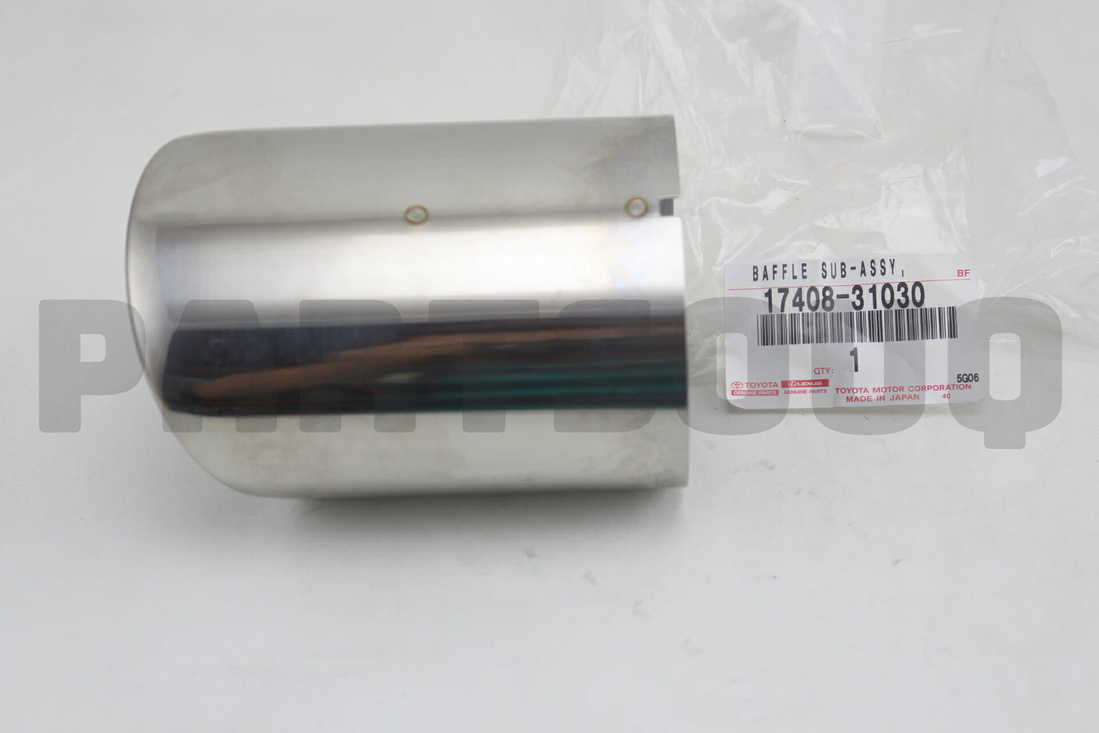 1740831030 Genuine Toyota BAFFLE SUB ASSY, EXHAUST TAIL PIPE 17408 ...