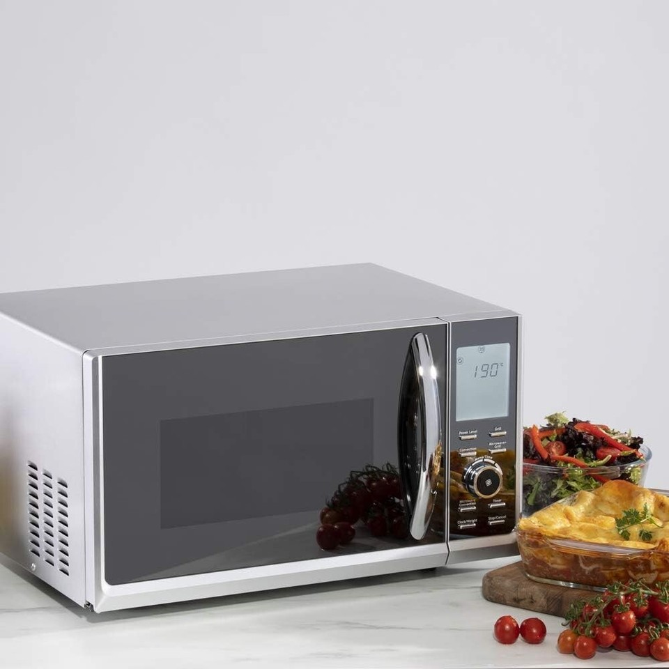 Daewoo 900W 25L Digital Combi-Microwave Oven Grill & Convection Silver ...