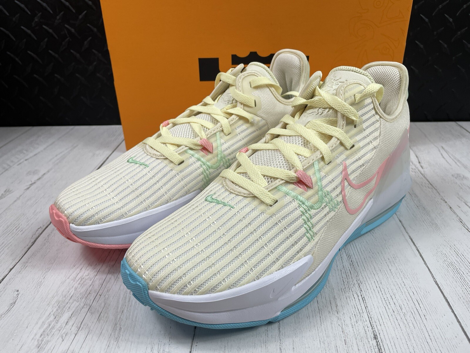 New Nike Lebron Witness 6 Shoes "Easter" Coconut Milk CZ4052-103 Men's ...