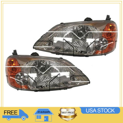 For Honda Civic TYC 2x Left Right TYC Headlight Assembly | eBay