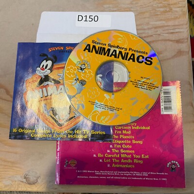 Steven Spielberg Presents Animaniacs CD No Case No Tracking #D150 ...