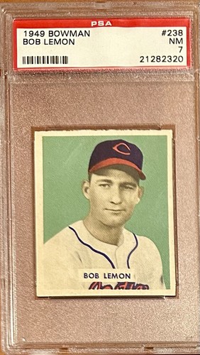 👍HOF Bob Lemon 1949 Bowman Rookie Card PSA 7 NM👍 | eBay