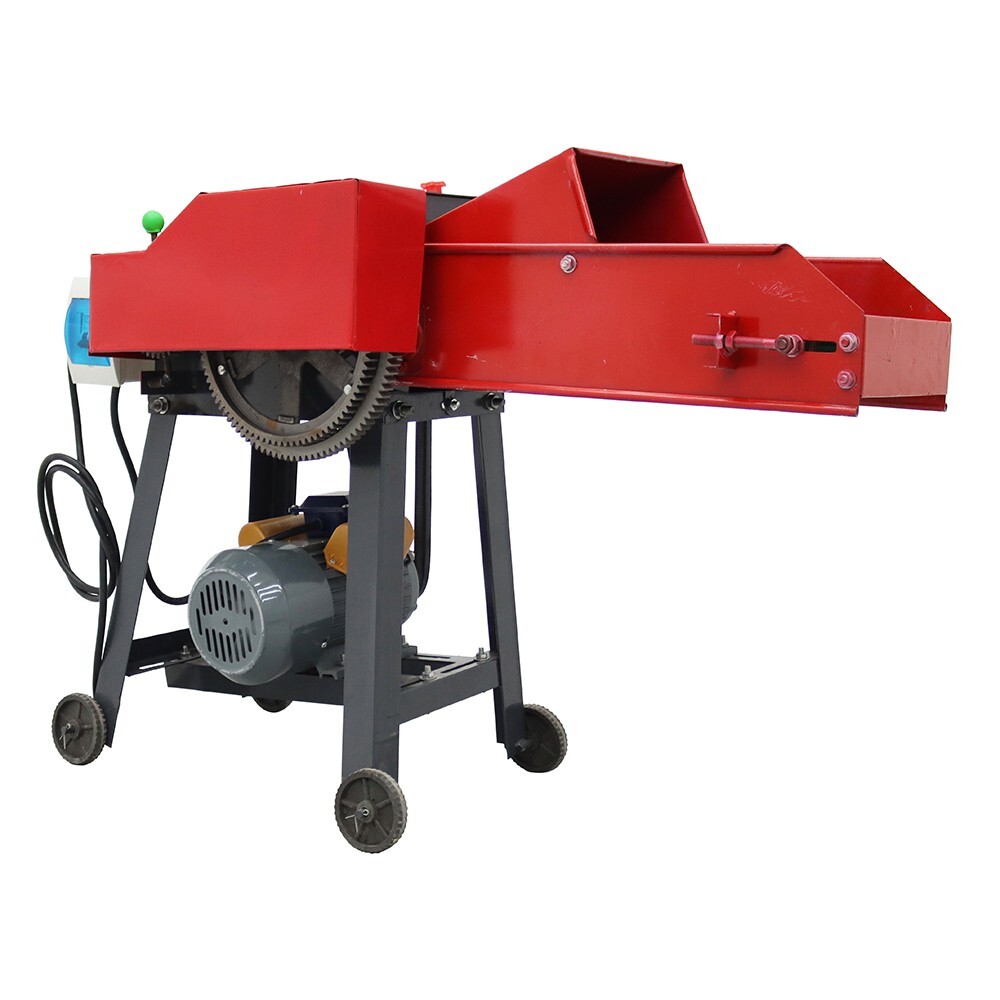 INTBUYING® Hay Cutter Pulverizer w/Conveyor 220V Powered Grass Crusher ...