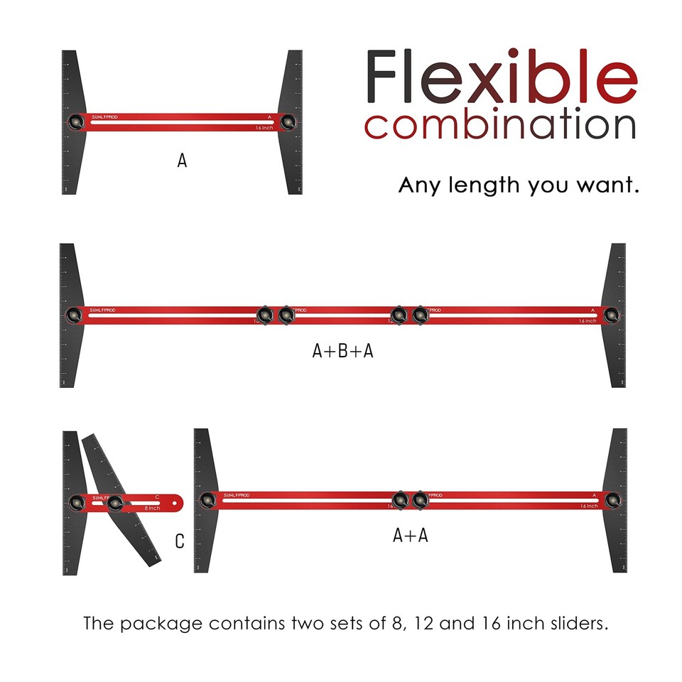 Stair Tread Template Tool - Solid Stair Tread Gauge, Stair Tools for ...