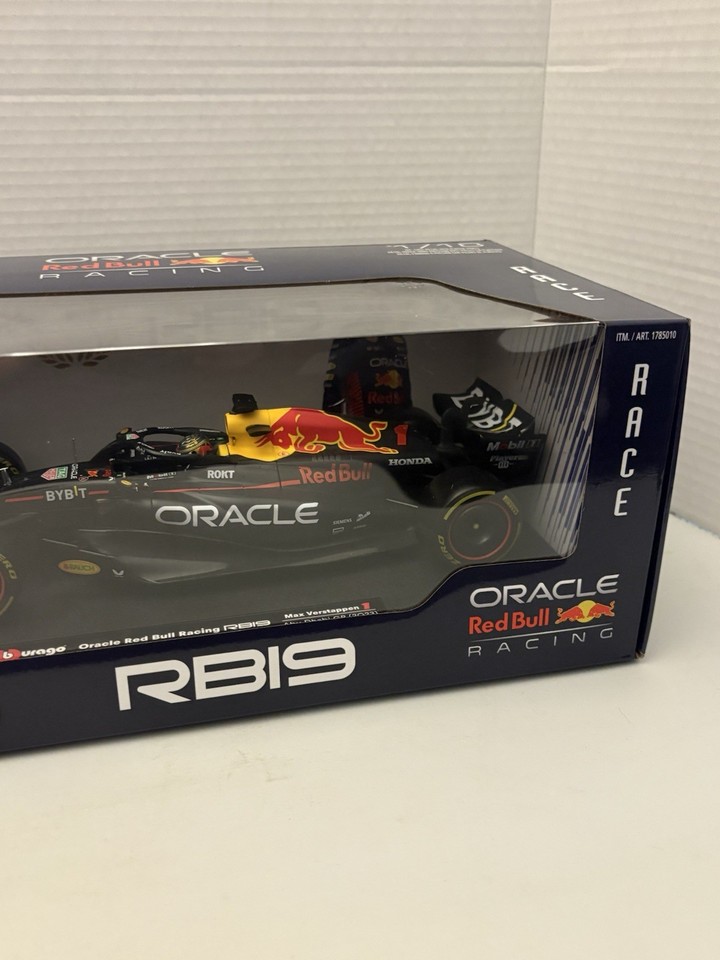 Bburago 1:18 Oracle Red Bull Racing RB19 2023 #1 Max Verstappen F1 Car ...