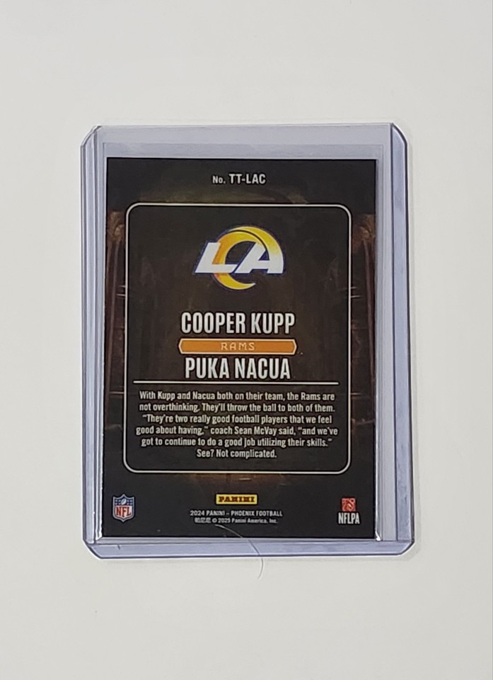 2024 Panini Phoenix Cooper Kupp / Puka Nacua Treasured Tandems #TT-LAC ...
