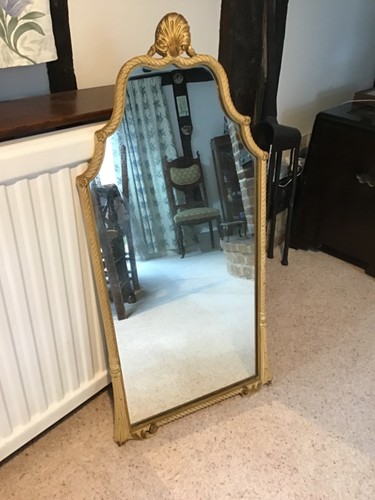 Regency Style Mid Century Wall Mirror Gilt And Cream By Atsonea Of ...