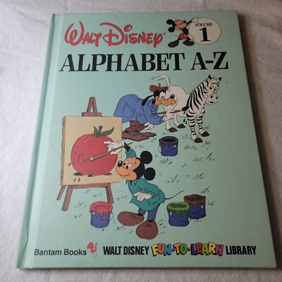 1983 Alphabet A-Z Volume 1 Walt Disney Fun-To-Learn Library HC | eBay