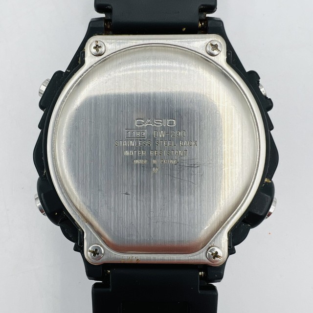 Vintage 90s Casio Digital Watch DW-290 Module 1189 Mission Impossible ...