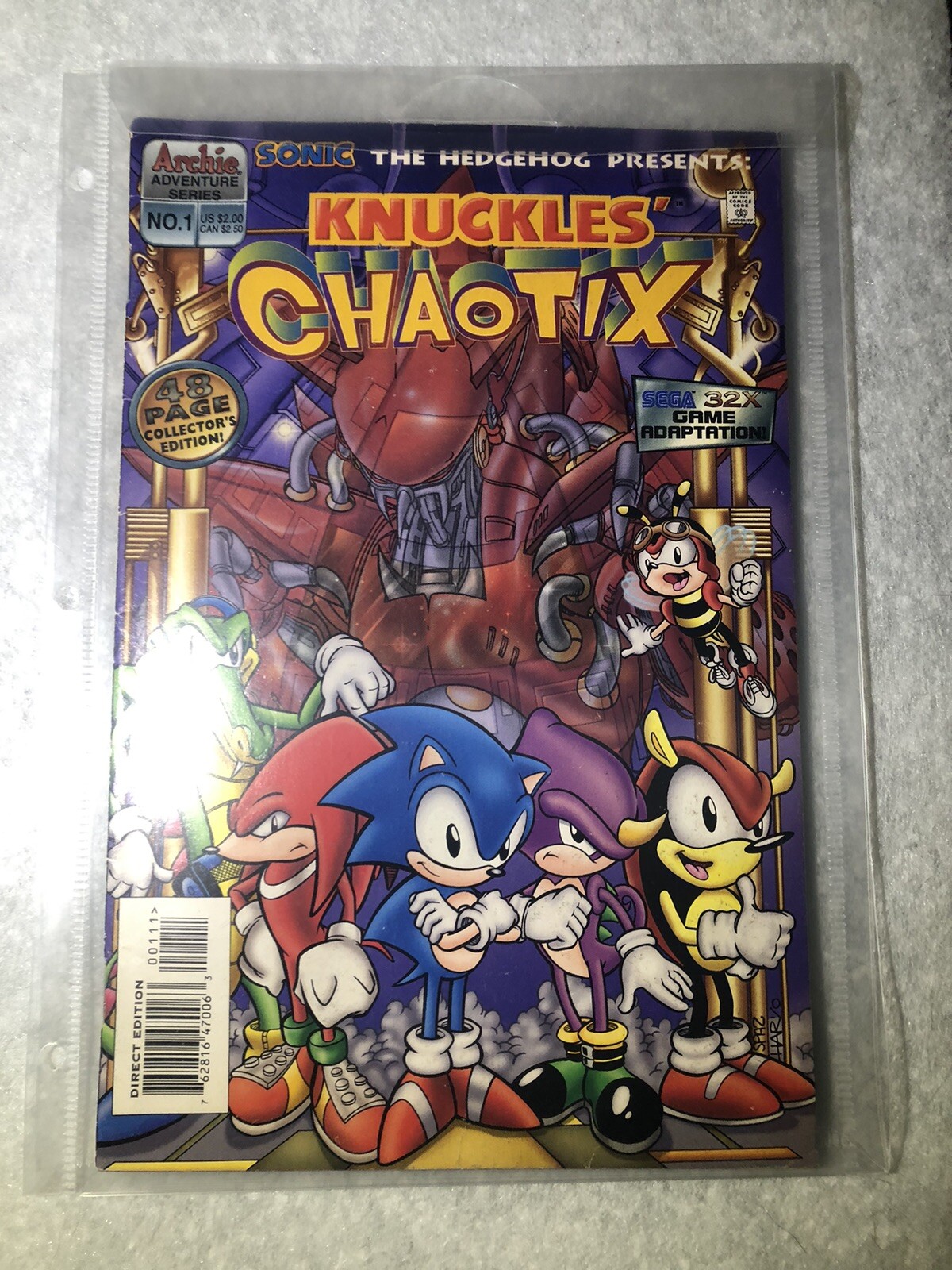 Knuckles Chaotix #1 (1996 Archie Comics Adventure Series) | eBay