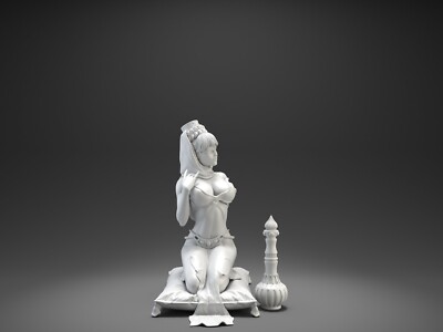 Jeannie Dream Unpainted Unassembled 3D printed Resin Kit Model GK NSFW ...