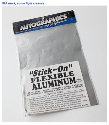 Vintage AutoGraphics 902 Stick On Flexible Aluminum Decal Sticker Sheet ...