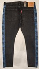 Levis Mens Lo-Ball Stack Tapered Slim Fit Knee Rip Stretch Jeans W40 ...
