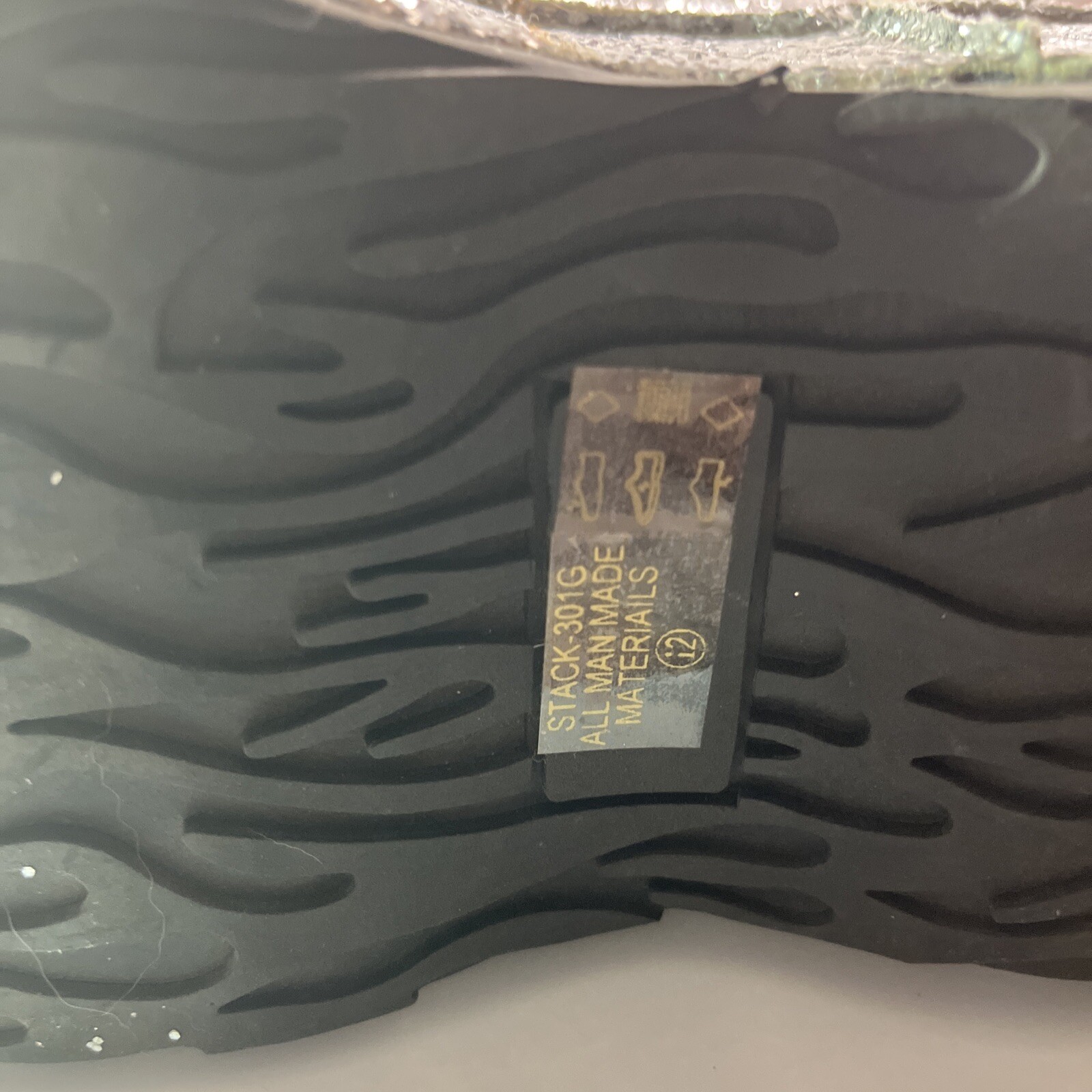 Demonia Stack Silver Glitter Gene Simmons Knee High, Platform Men’s 12 ...