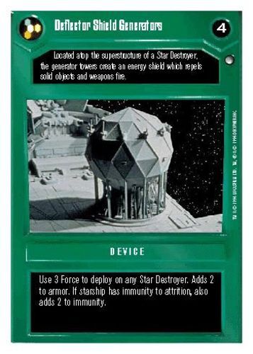 4x Deflector Shield Generators - Unlimited - Uncommon Ungraded Hoth ...