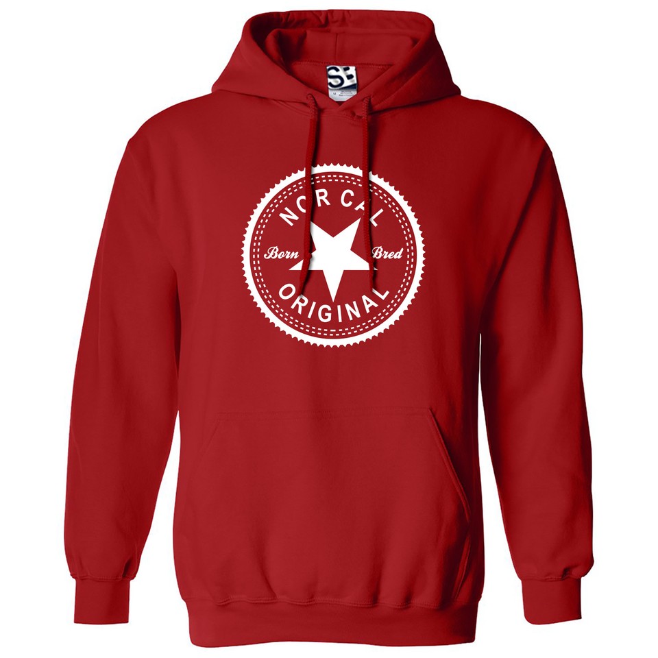Nor Cal Original Inverse HOODIE | NorCal Born & Bred Raised in Hooded ...