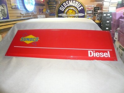 Sunoco Diesel Panel Sign - Original 18.0" x 51.0" Plastic Gas & Oil ...
