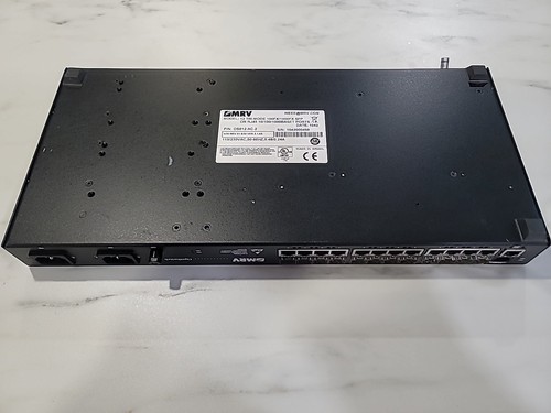 MRV OptiSwitch 912 OS912-AC-2 12 Tri-Mode 100FX/1000FX SFP OR RJ45 10 ...