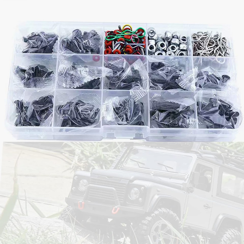 610PCS Universal RC Car Parts Screw Tools Kit Screws Assortment Set ...