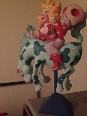 Dynamite Rider Southwestern Art Wooden Sculpture by Rick Lowenkamp | eBay