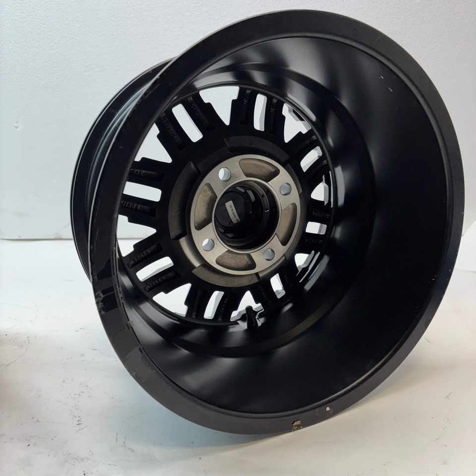 2 TUSK TETON BEADLOCK ATV UTV GUN METAL/BLACK WHEELS 14X7 4/114.3 ET+30 ...