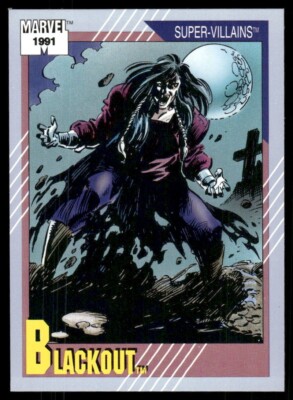 Blackout 1991 Marvel Impel Card #82 (NM) | eBay