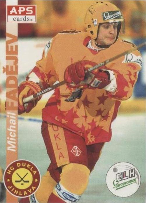 1996-97 APS Cards ELH Czech Extraliga - Michail Fadejev #333 (RC) for ...