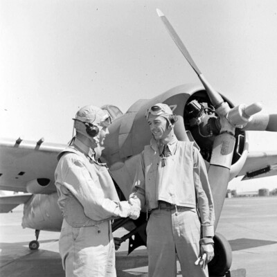 WW2 WWII Photo World War Two / US Navy Ace Butch O'Hare 1942 F4F ...