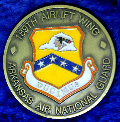 USAF 154th Training SQ 189th Airlift Wing Arkansas ANG Challenge Coin C ...