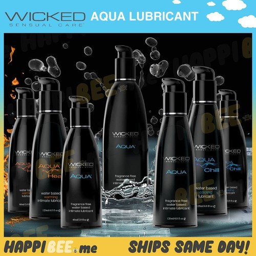 Wicked Aqua Water Lubricant🍯Couples Naturals H2O Intimate Glide Sex ...