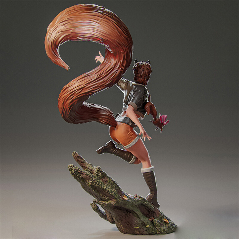 1/4 62cm Squirrel Girl 3D Print GK Figure Model Kit Unassemble ...
