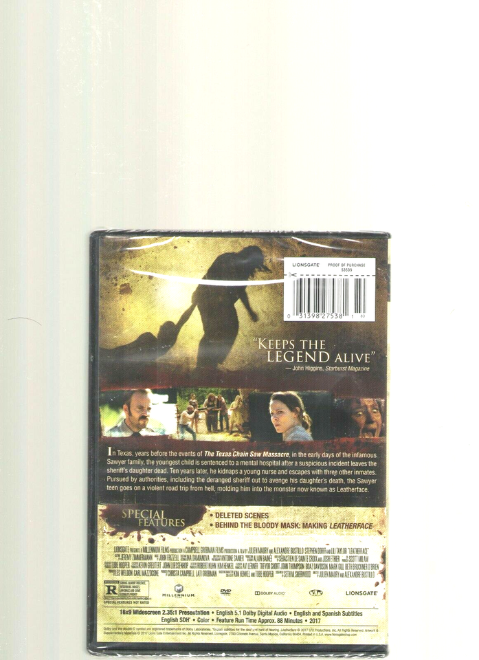 Leatherface (DVD, 2017) 31398275381 | eBay