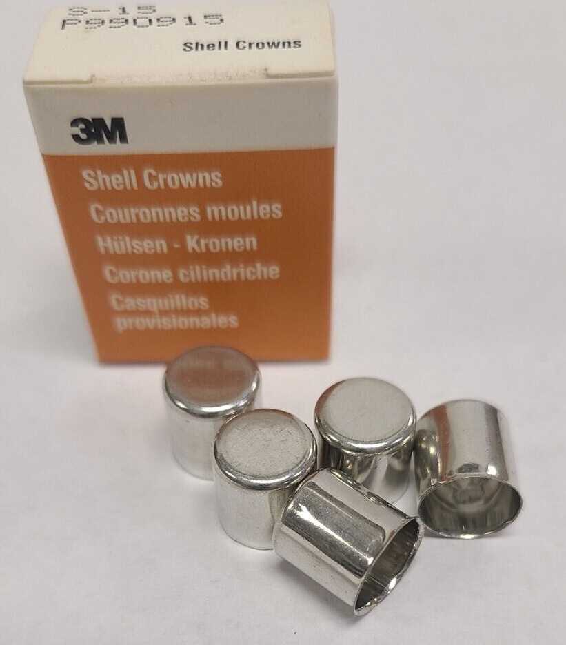 3M Dental Aluminum Shell Temporary Crowns (5 per Box) ASSORTED SIZES | eBay