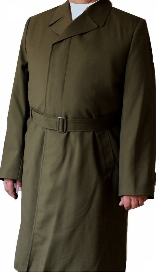 Vintage Authentic Soviet Military Russian Officer Summer Overcoat Solid ...