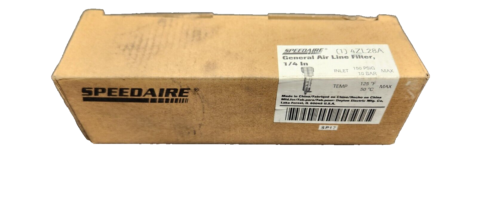 SPEEDAIRE 4ZL28A General Air Line Filter, 1/4" NPT -NEW- | eBay