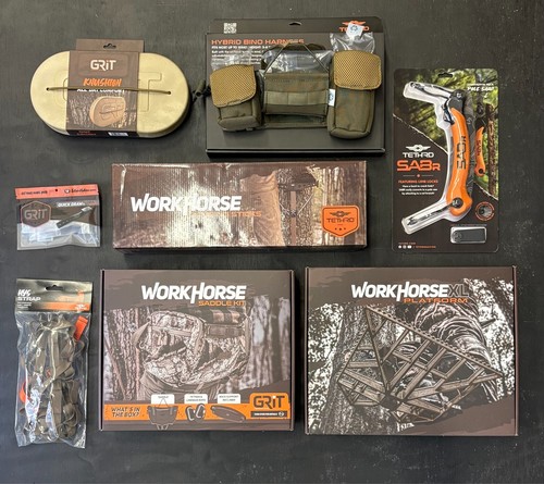 Tethrd Grit Saddle Realtree Workhorse Sticks XL Platform Combo Package ...