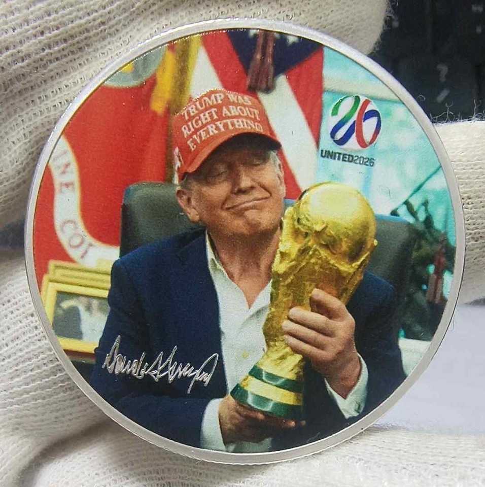 Donald Trump Silver Coin World Cup 2026 250 Autograph President FIFA ...