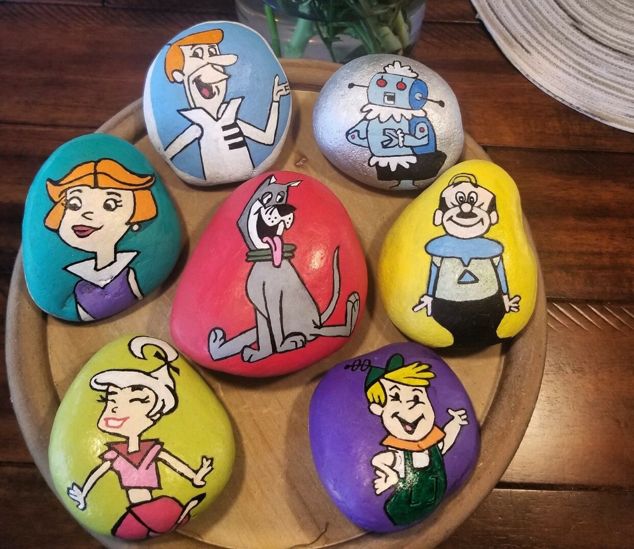Meet the Jetsons Rock Art!George, Jane, Judy, Elroy, Rosie, Astro, Mr ...
