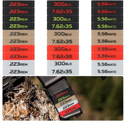 5.56NATO 7.62x35 .223REM Magazine Marking Bands 10 Pack Rubber Band ...